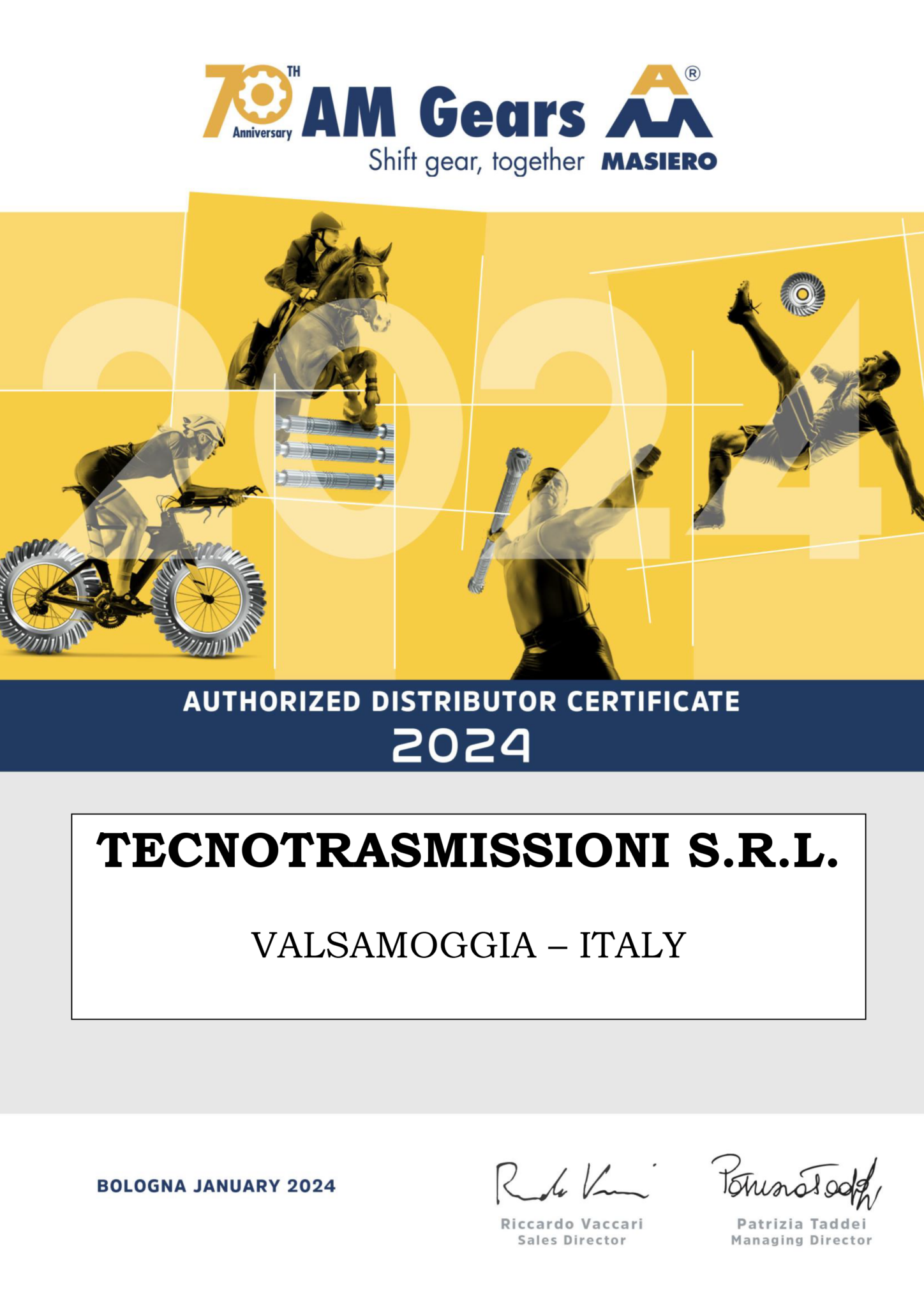 AM GEARS 2024 Authorized Distributors | Tecnotrasmissioni